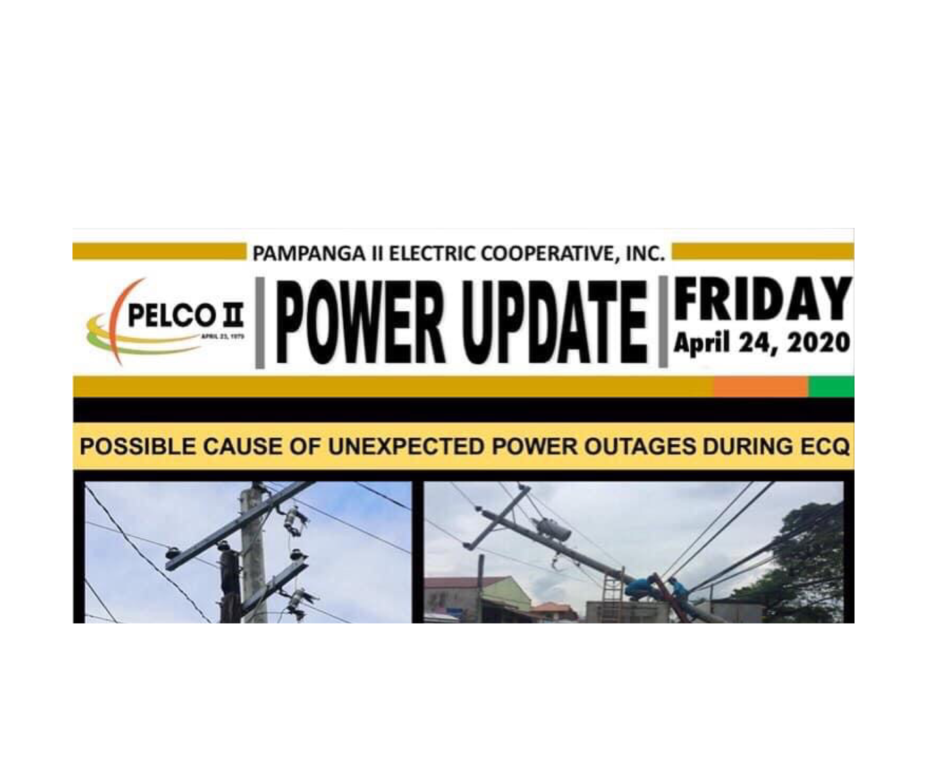 Pelco 2: Expect unexpected power outages amid ECQ - Punto! Central Luzon