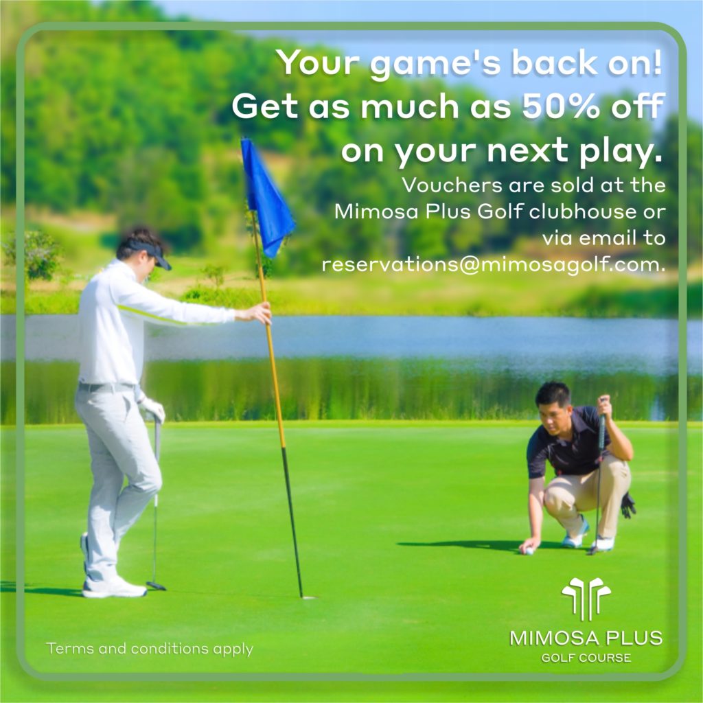 Treat your dad with a game at Mimosa Plus Golf , Punto! Central Luzon