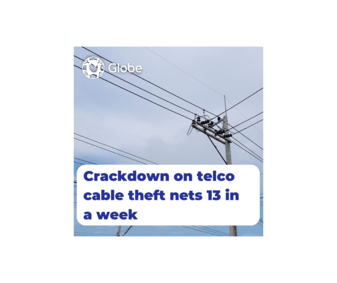 Crackdown on telco cable theft nets 13 arrests in a week - Punto! Central Luzon