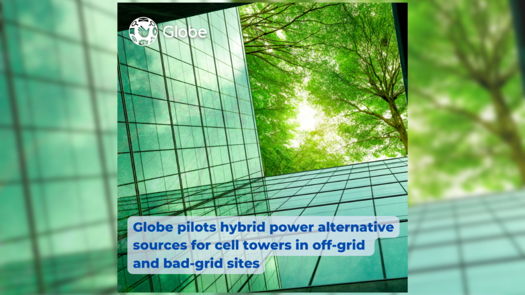 Globe pilots hybrid power alternative sources for cell towers in off ...