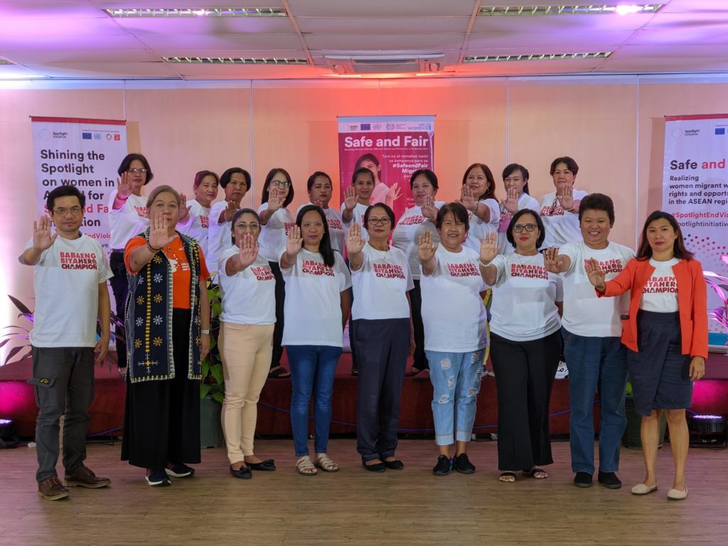 Women OFWs call to end VAW - Punto! Central Luzon