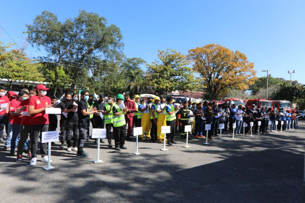 Fire brigade teams in Clark take oath , Punto! Central Luzon