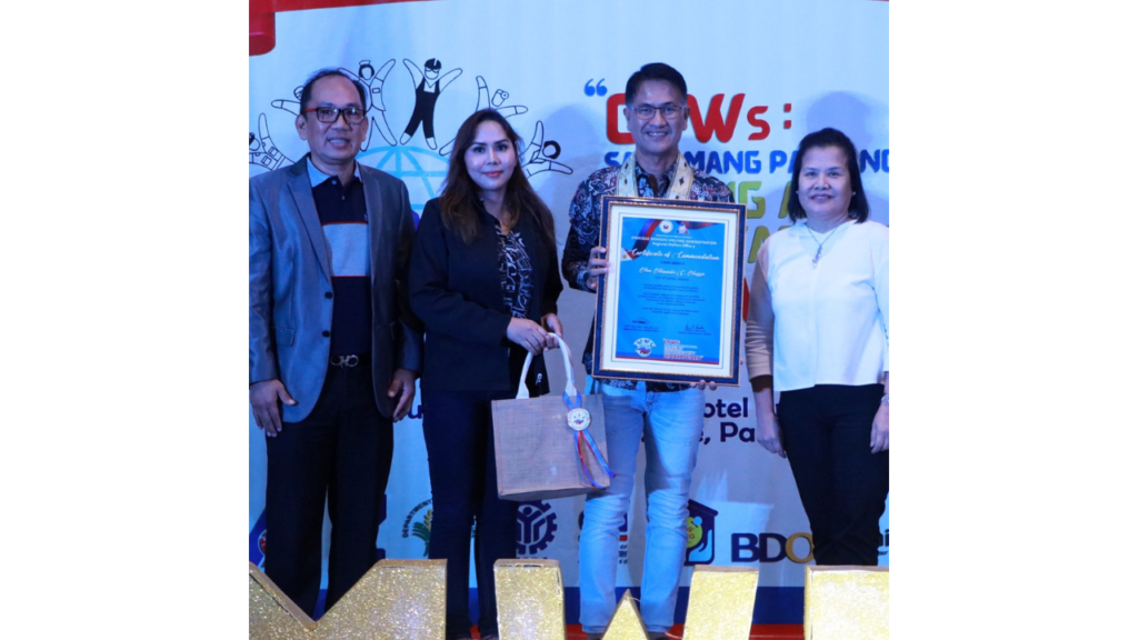 Bataan mayor cited for helping OFWs - Punto! Central Luzon