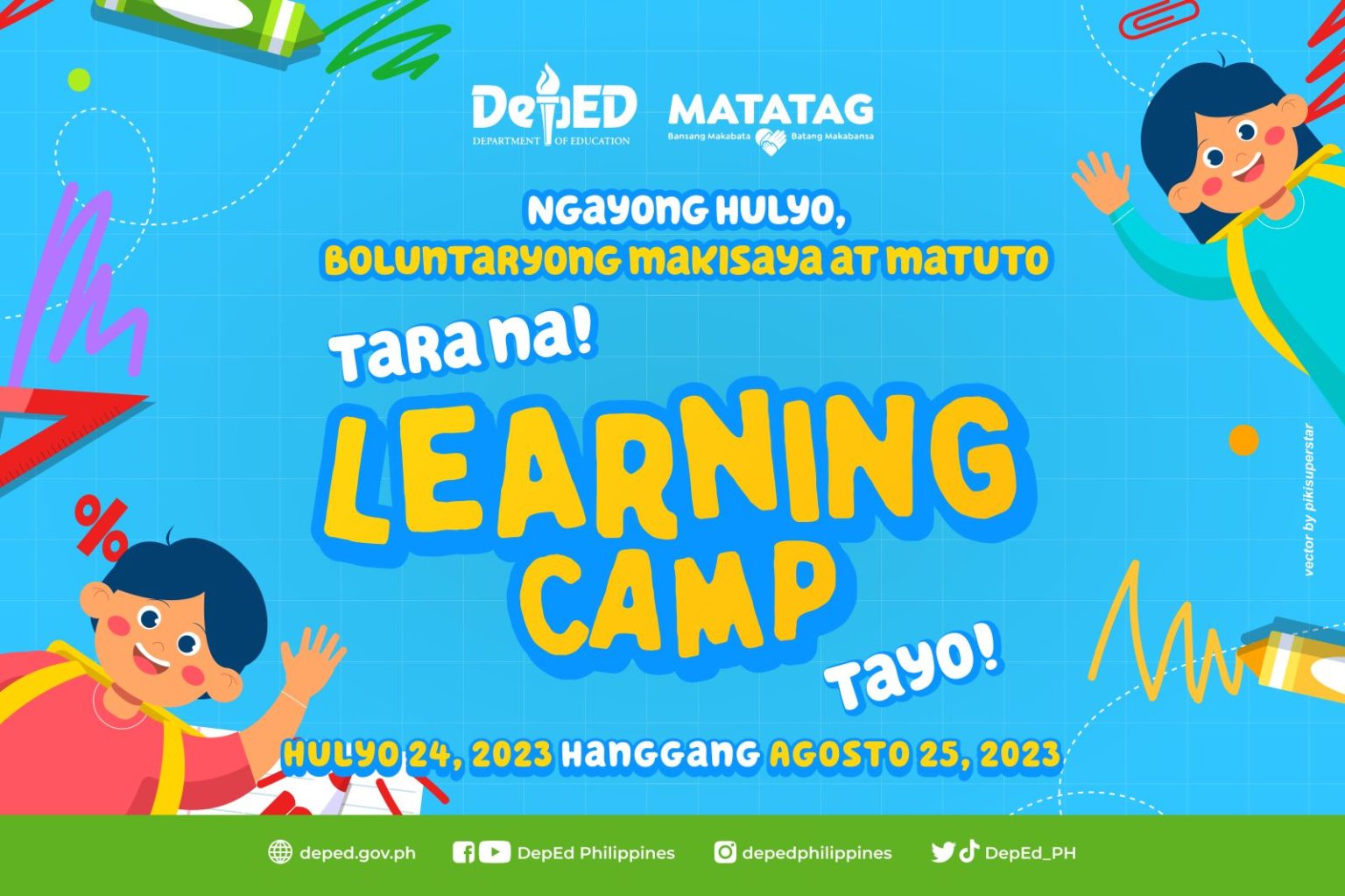 DepEd To Conduct National Learning Camp To Enhance Learning Outcomes