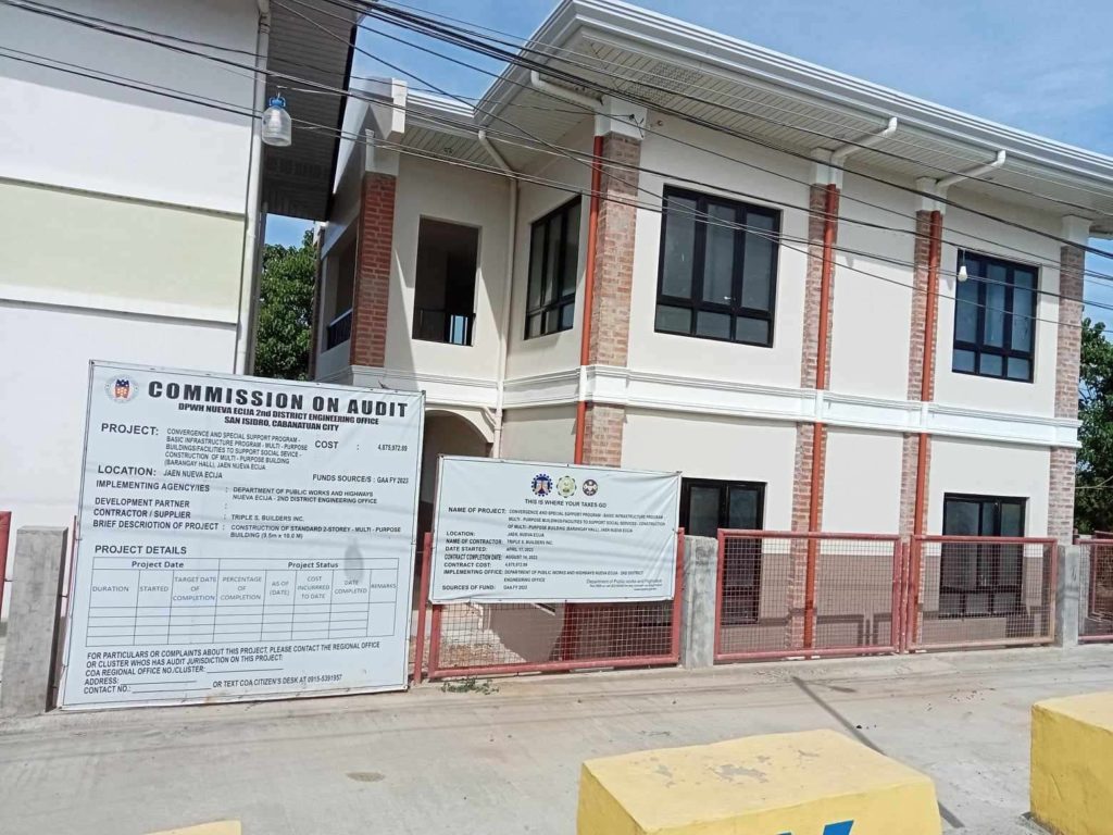 DPWH completes barangay hall annex in Jaen , Punto! Central Luzon