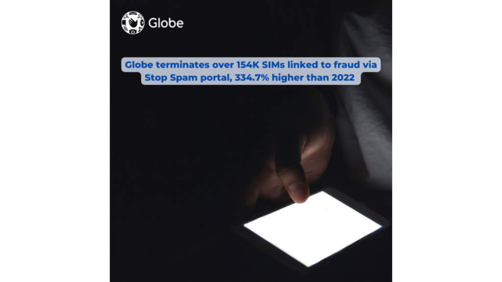 Globe terminates over 154K SIMs linked to fraud via Stop Spam portal ...