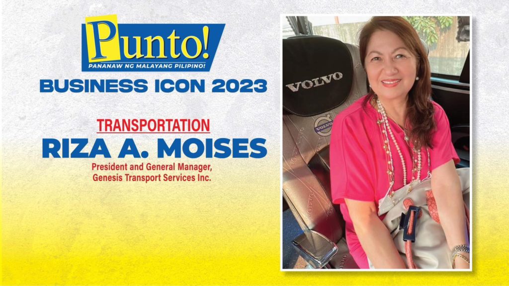 BIZ ICONS 2023/TRANSPORTATION: RIZA A. MOISES President and General ...