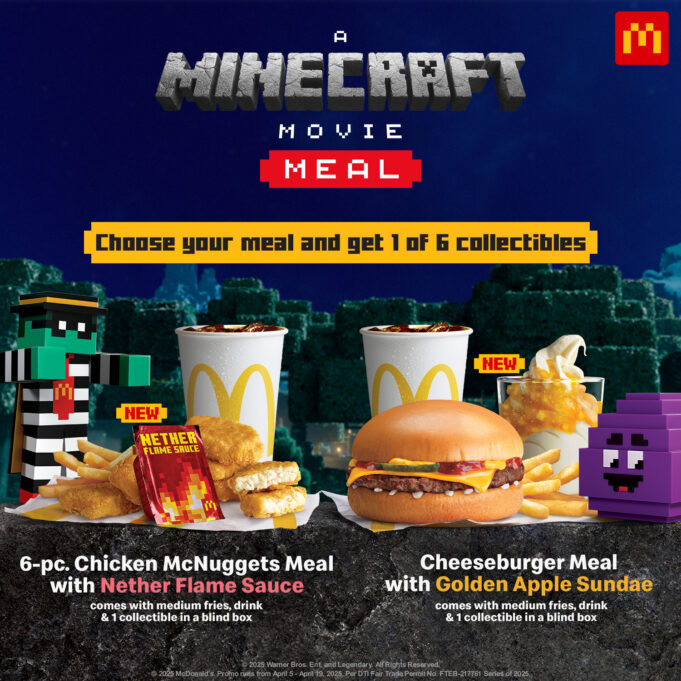 MCDONALD’S UNLOCKS “A MINECRAFT MOVIE” MEALS AND COLLECTIBLES IN THIS ...