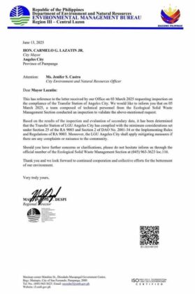 AC waste transfer station declared DENR-compliant , Punto! Central Luzon