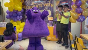 Grimace party debuts at PH’s biggest McDonald’s - Punto! Central Luzon