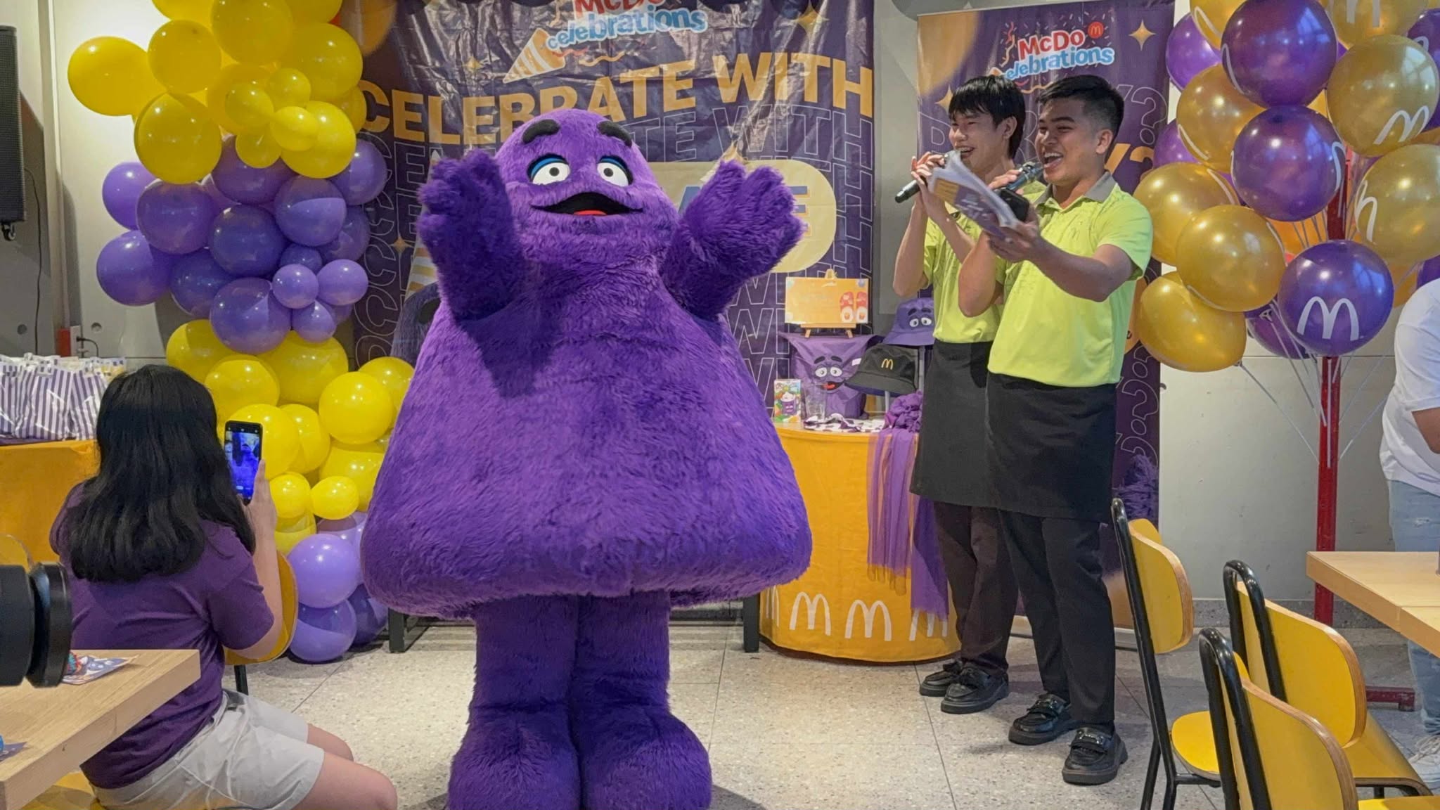 Grimace party debuts at PH’s biggest McDonald’s - Punto! Central Luzon