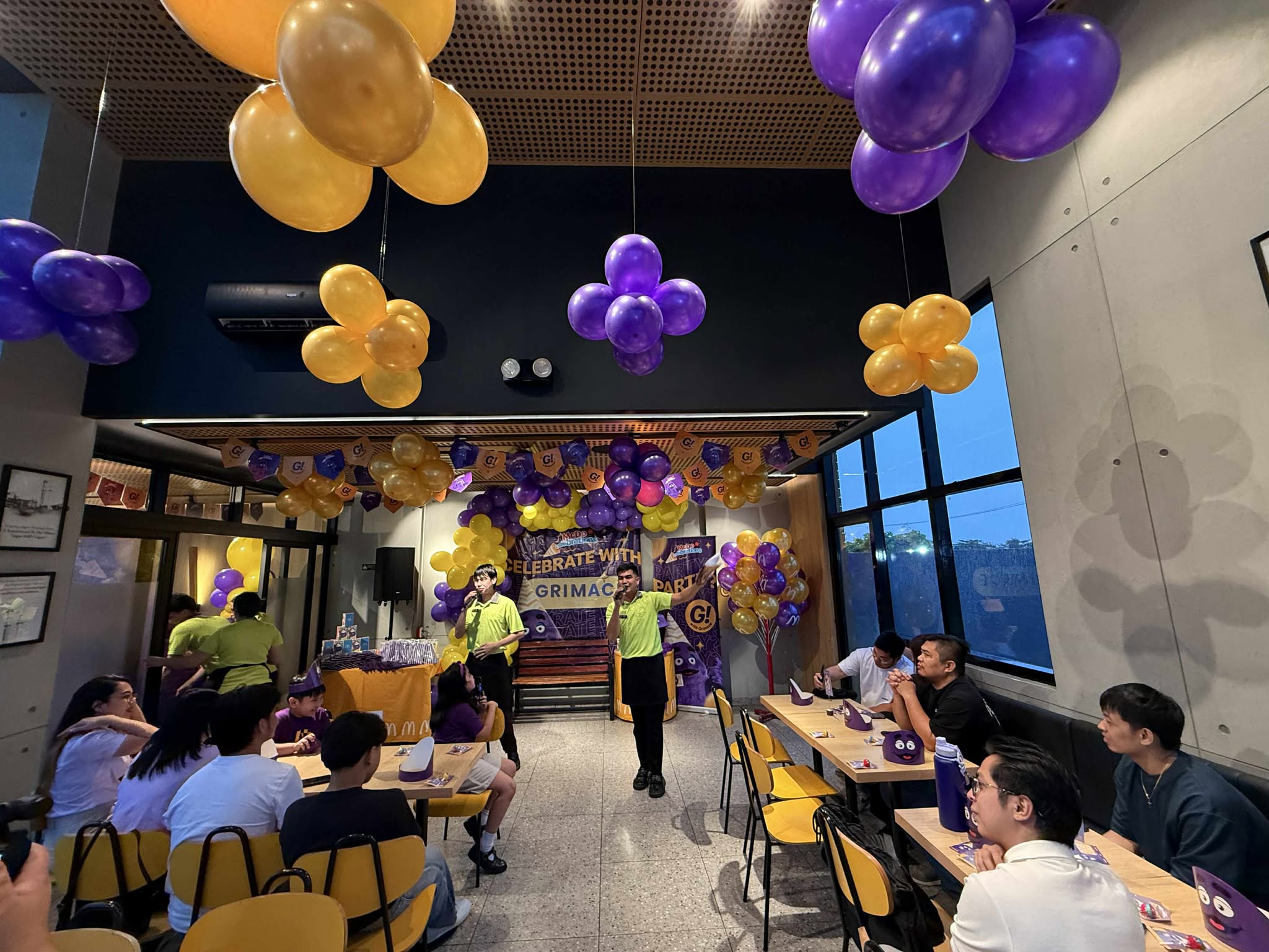 Grimace party debuts at PH’s biggest McDonald’s , Punto! Central Luzon