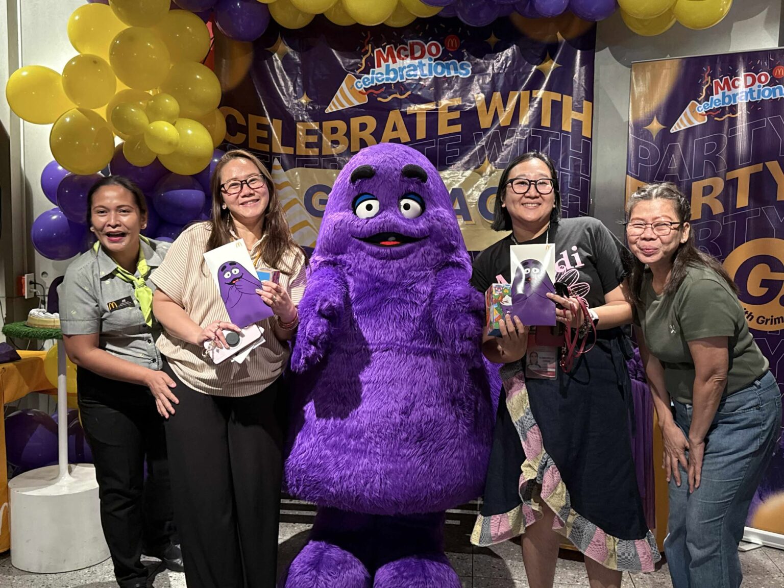 Grimace party debuts at PH’s biggest McDonald’s - Punto! Central Luzon