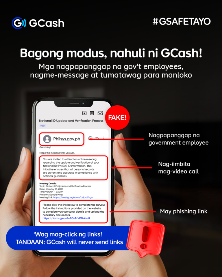 GCash cautions the public against new scams forcing users to download ...