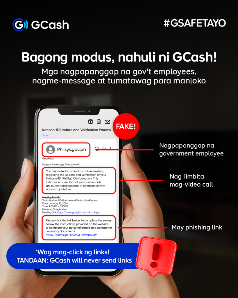 GCash cautions the public against new scams forcing users to download ...
